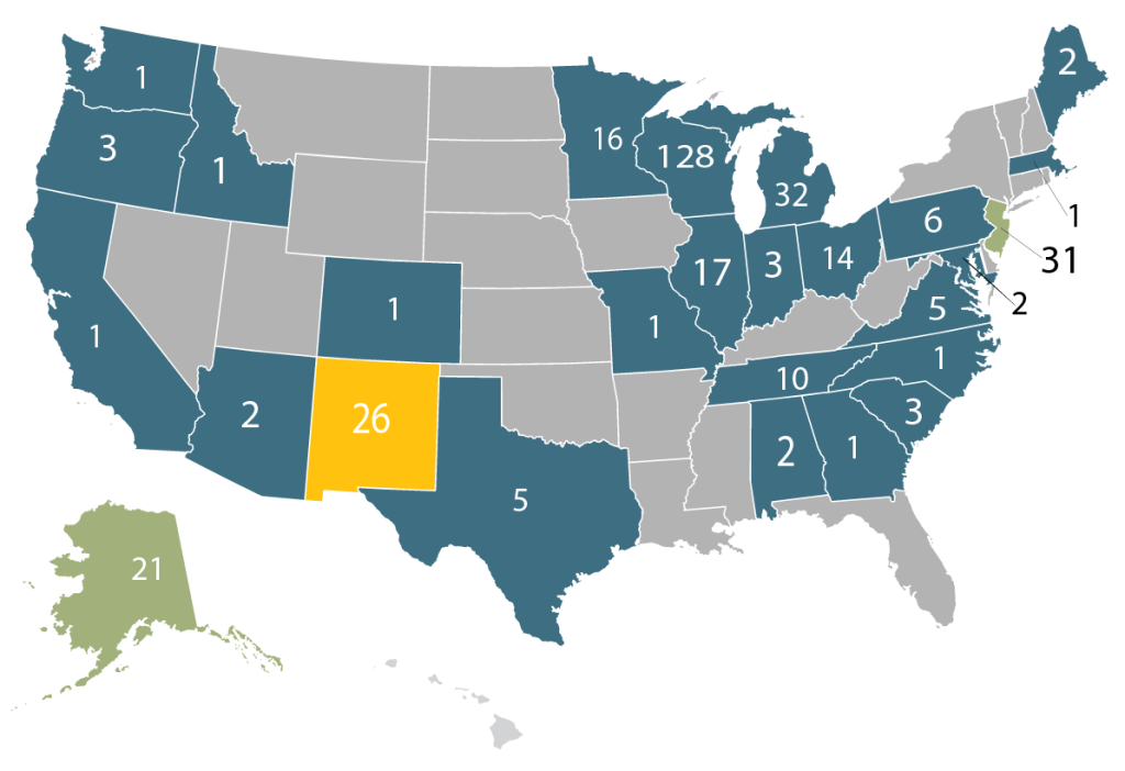 Program Participant Map and Alumni – New to Public Health – UW–Madison